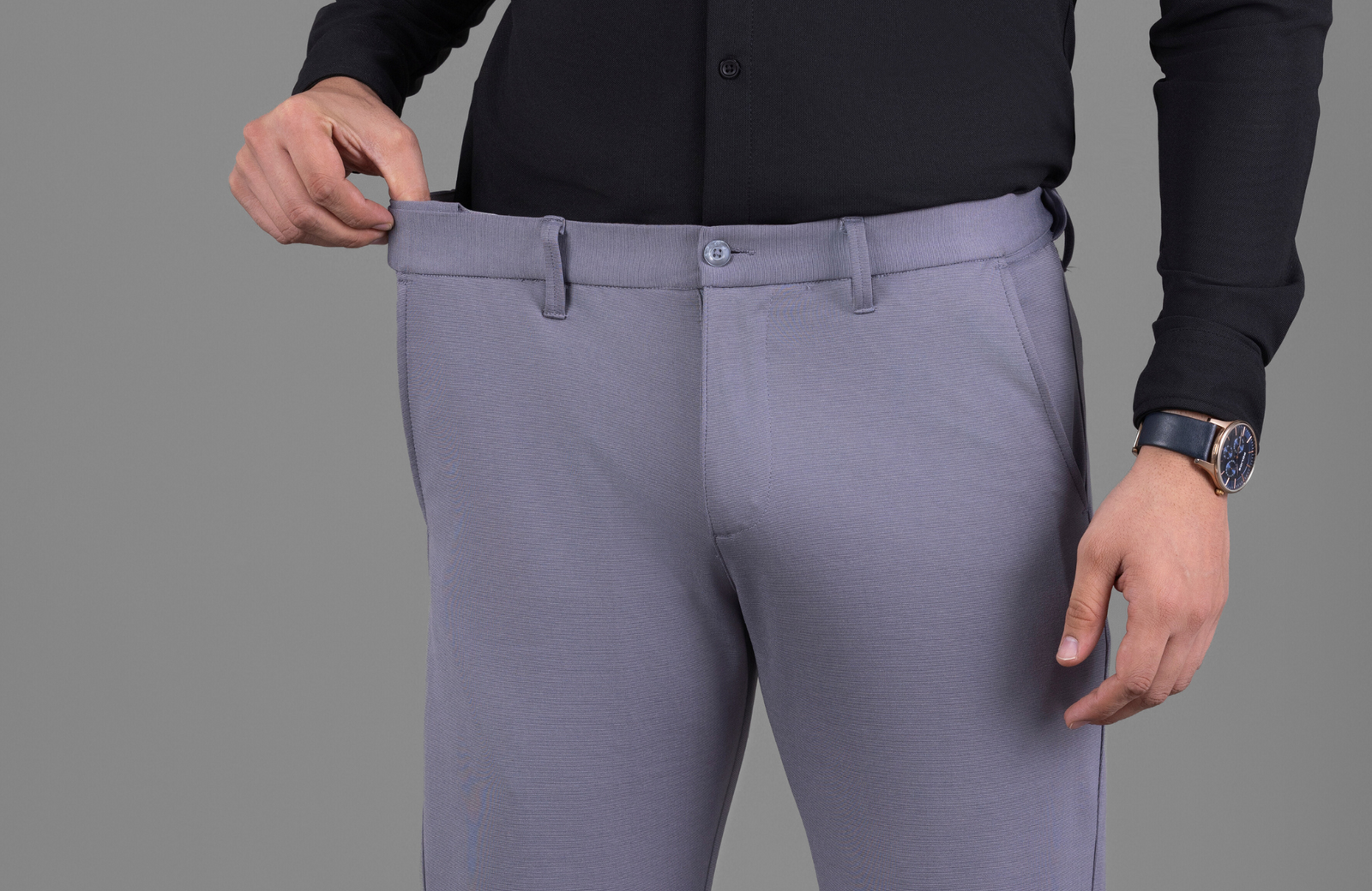 UltraEase 4-Way Stretch Roman Grey Pant | Refined Modernity
